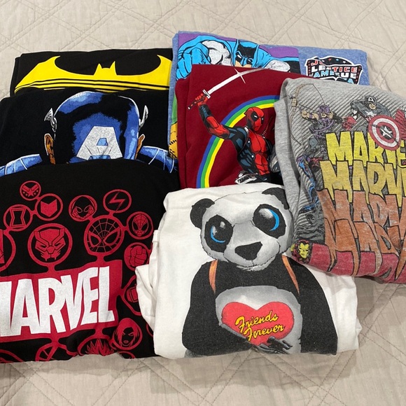 Shirts | 7 Super Hero Shirts Mens Xl | Poshmark